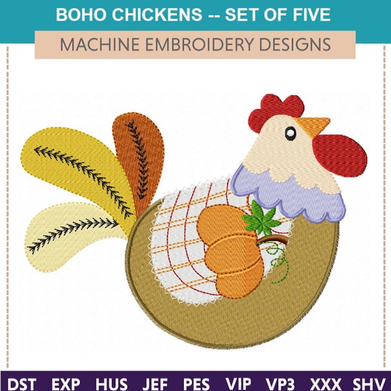 Hen Embroidery - Etsy
