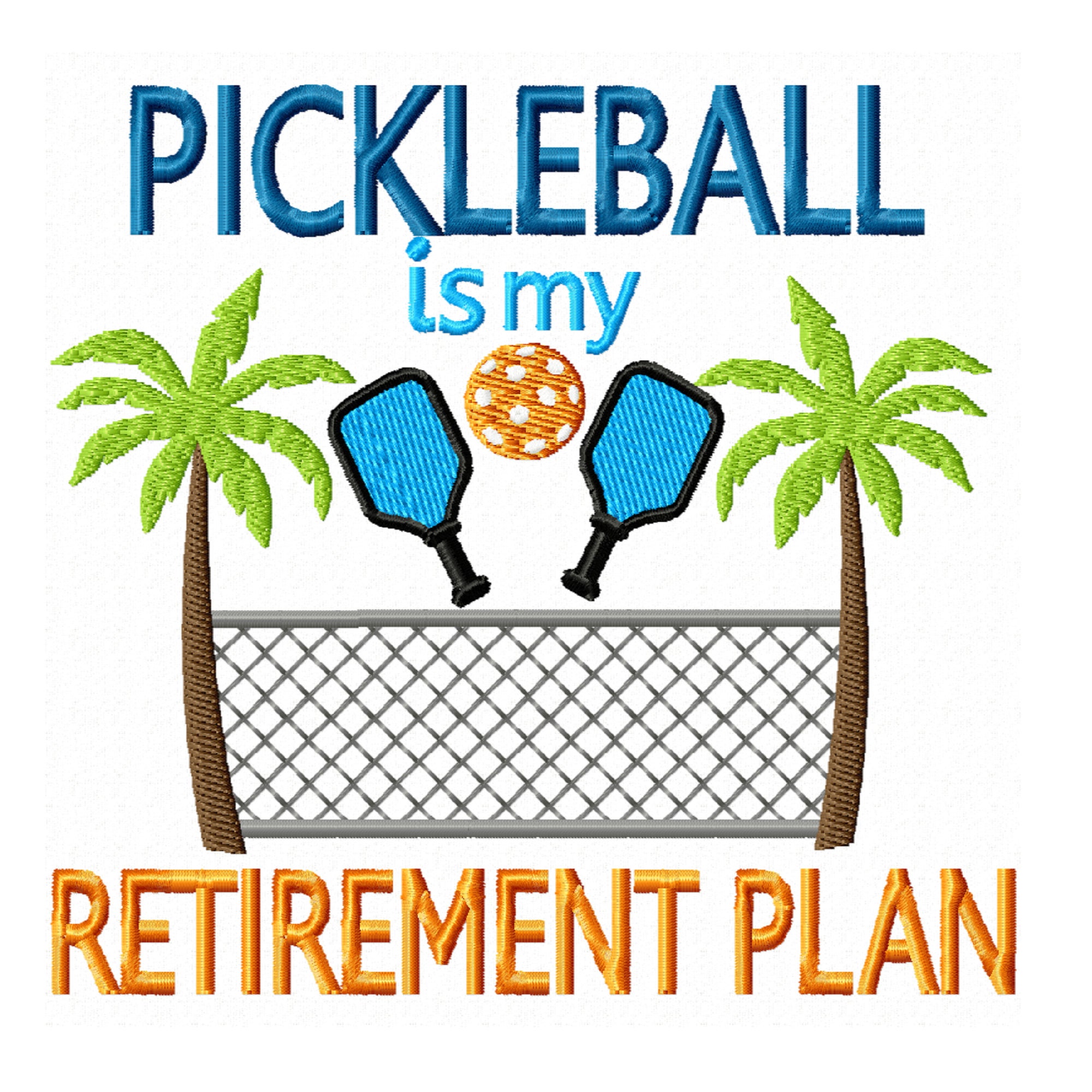Pickleball III machine Embroidery Designs full - Etsy