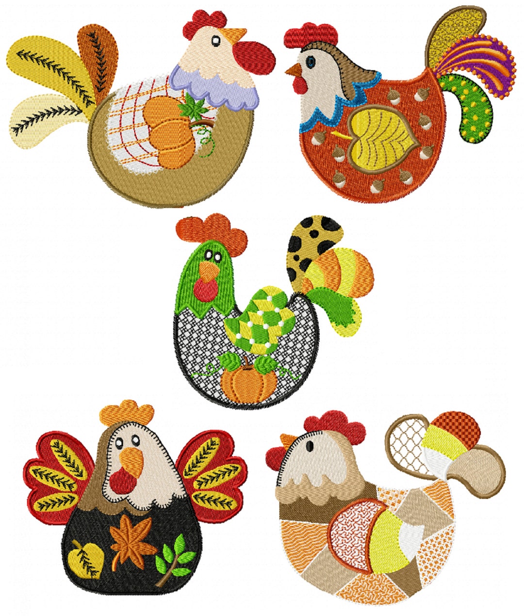 BOHO Chics machine Embroidery Design set of Five Designs - Etsy