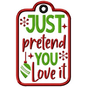 Funny Holiday Gift Tags I "machine Embroidery Designs" (set of Six ...