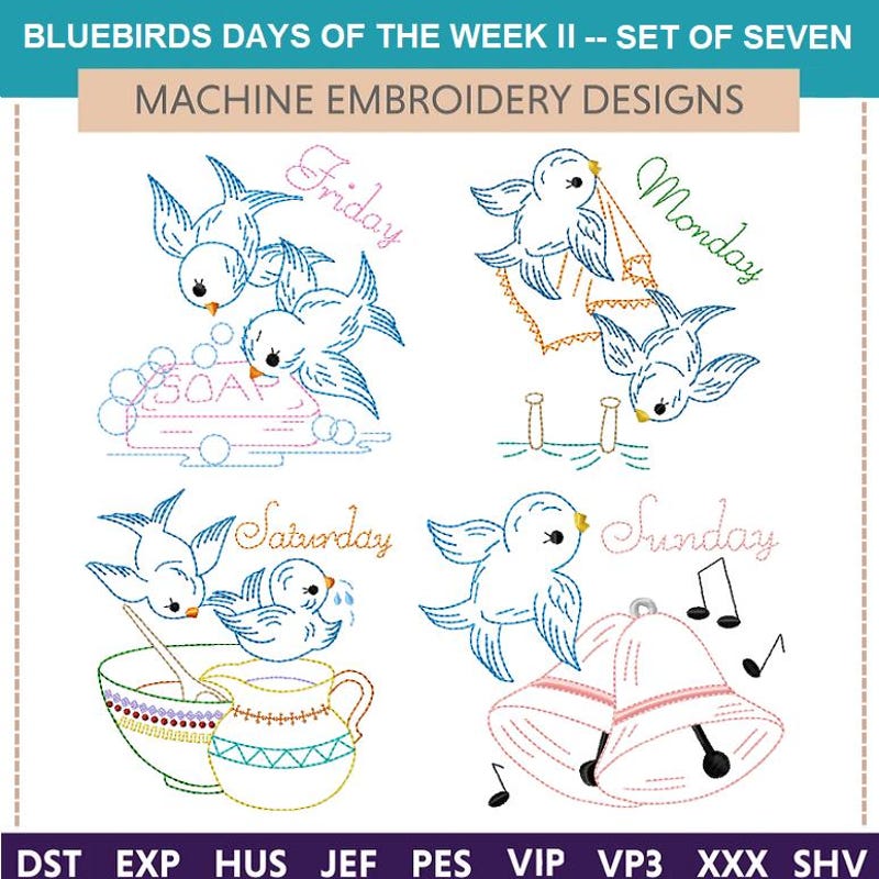 Days of the Week Designs - Etsy