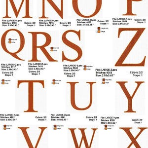 Alphabet Fall Foliage "machine Embroidery Designs" (set of 26 Letters ...
