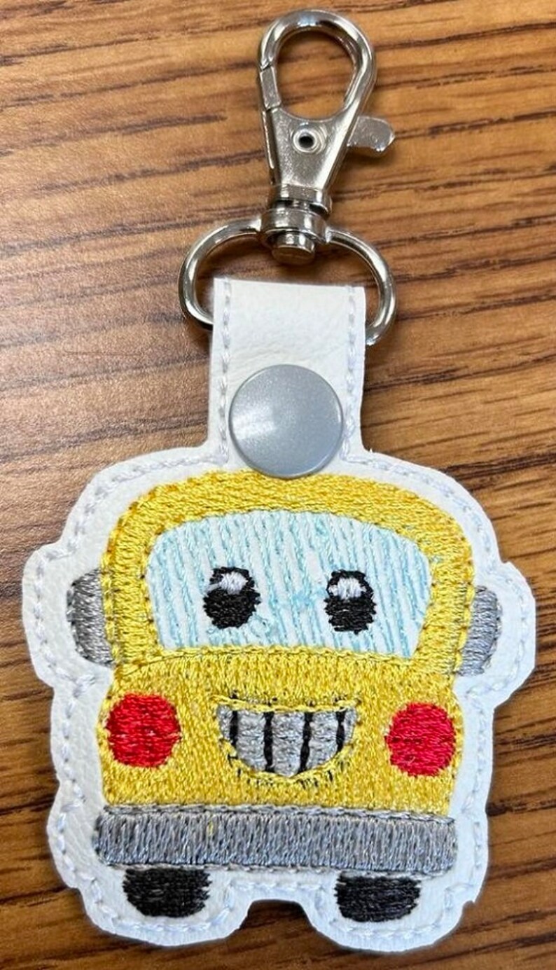 Back to School Key Fobs: Machine Embroidery Designs (set of Nine) - Etsy