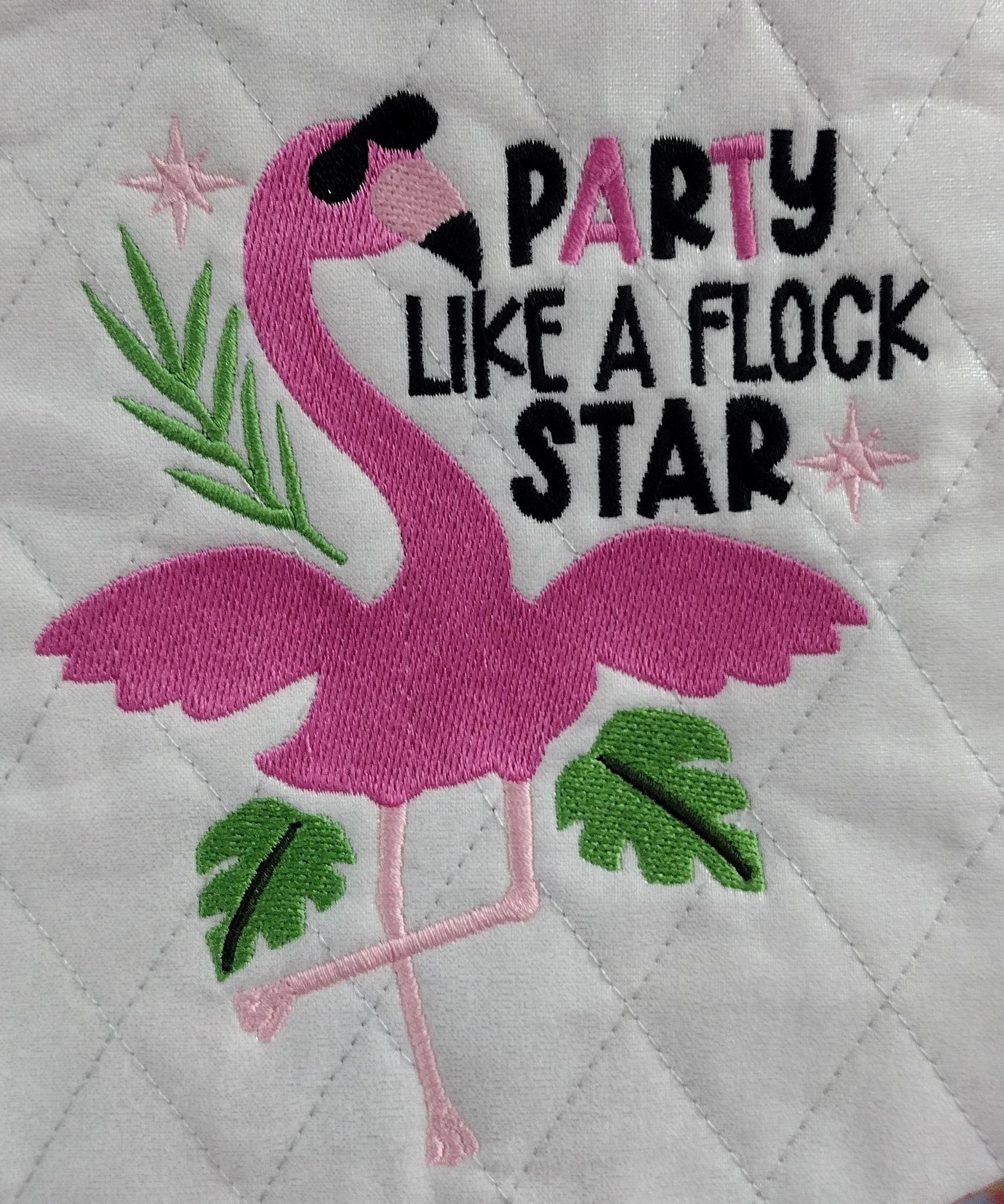 Flamingo Flock II -- Machine Embroidery Designs: Set of Five (4x4, 5x7 ...