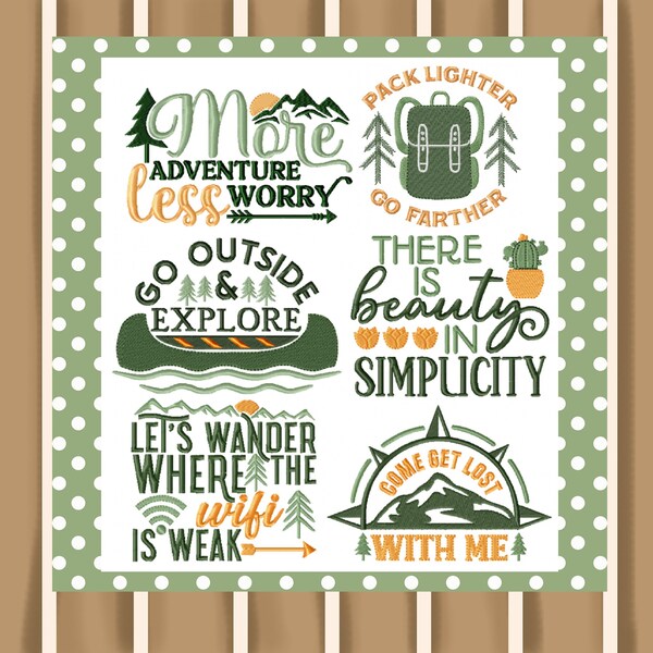 Adventure Embroidery Designs - Etsy