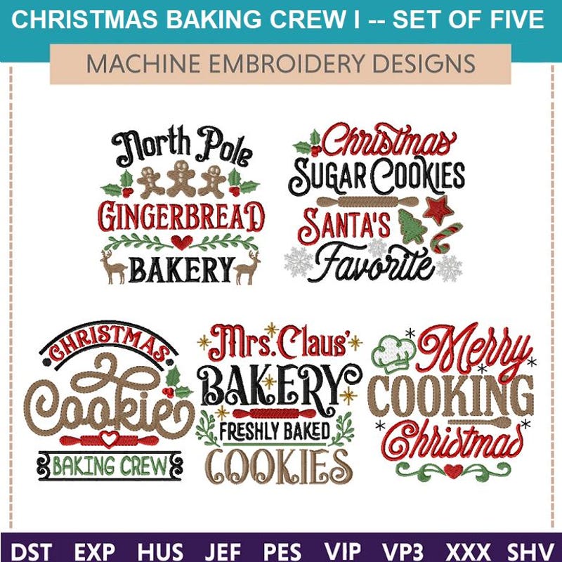 Bakery Embroidery - Etsy