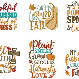 Fall Days I -- Machine Embroidery Designs: Autumn Applique Set (5x7 ...