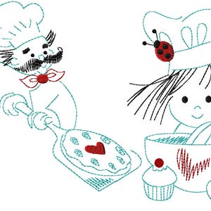 Cooking With Love Machine Embroidery Designs: Chef Set (digital ...