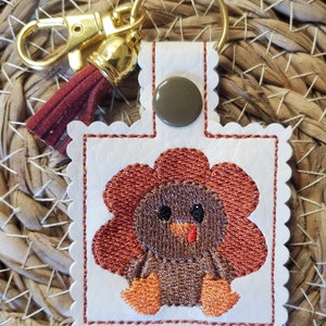 Thanksgiving Key Fobs Machine Embroidery Design (set of Ten) (digital ...