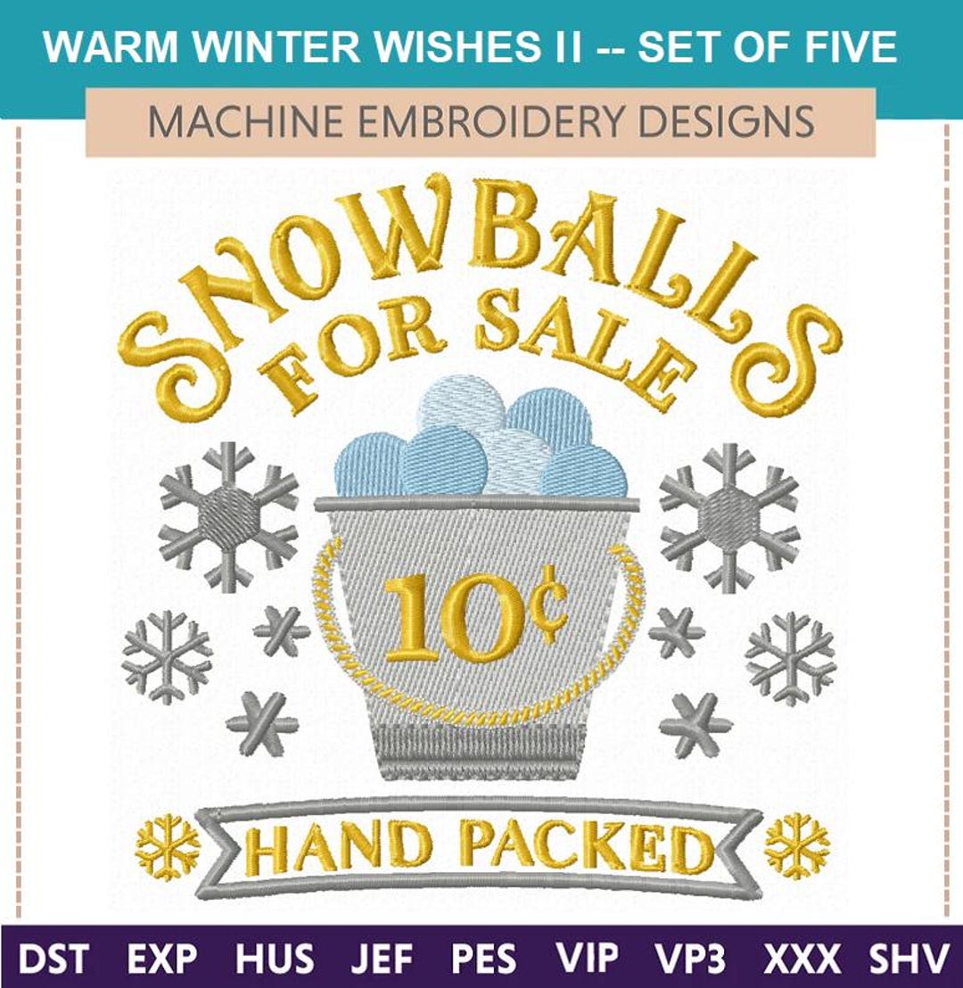 Warm Winter Wishes II "machine Embroidery Designs" (full Set of Five ...