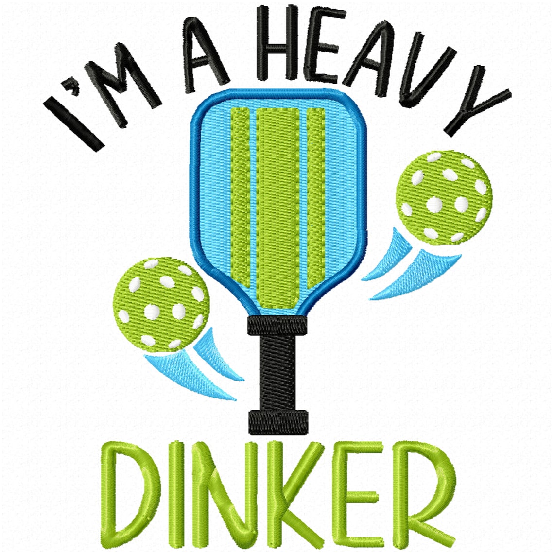 Pickleball I machine Embroidery Designs full Set - Etsy