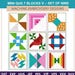 Mini Quilt Blocks V -- Machine Embroidery Design (set of 9) Exclusive ...