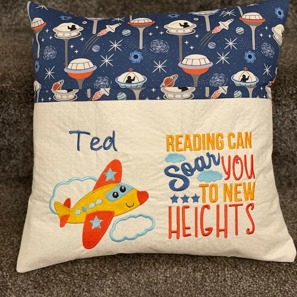 Reading Pillow Embroidery Designs - Etsy