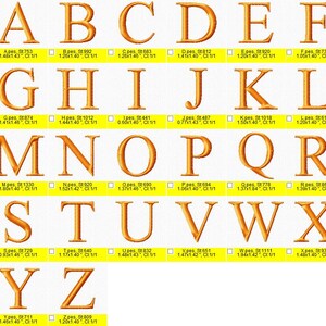 Alphabet Fall Foliage "machine Embroidery Designs" (set of 26 Letters ...