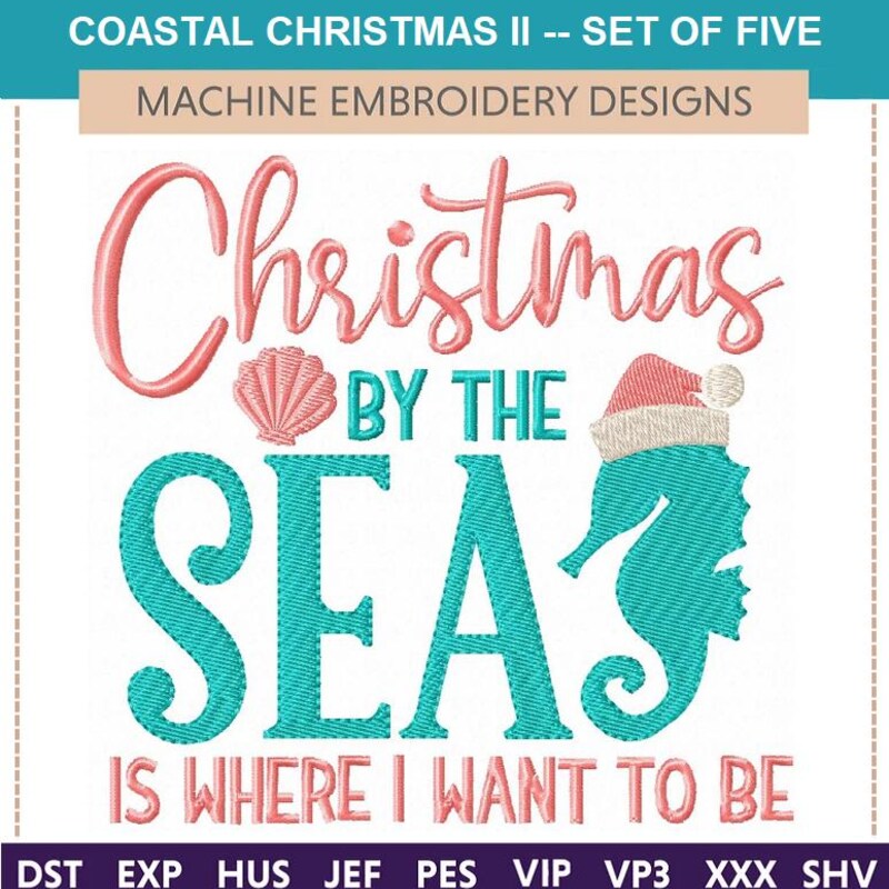 Coastal Embroidery - Etsy