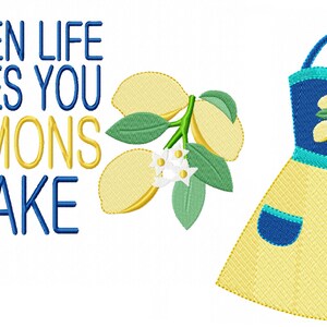 Lemon Zest I "machine Embroidery Designs" (set of 23) Teapot, Pie ...
