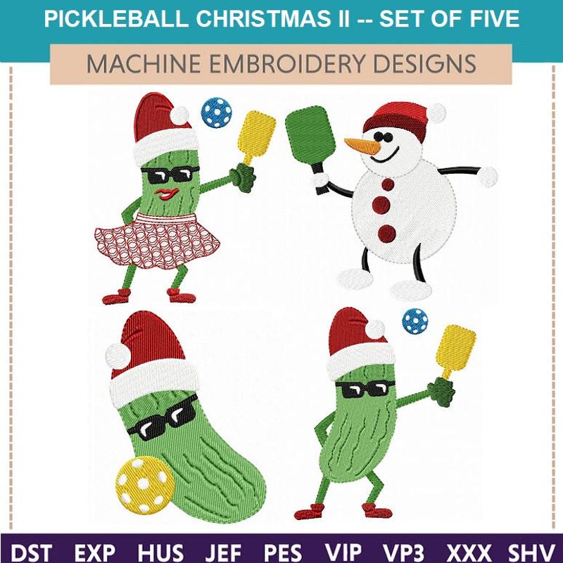 Pickleball Embroidery Designs - Etsy