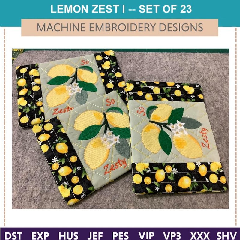 Lemon Machine Embroidery Designs - Etsy