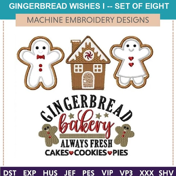 Gingerbread Applique - Etsy