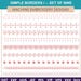 Simple Borders Machine Embroidery Designs: Set of 9 (5x7) - Etsy