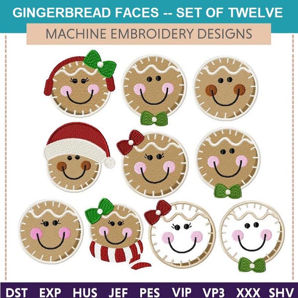 Gingerbread Face - Etsy