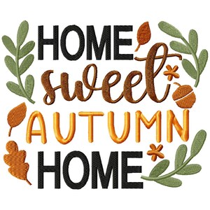 Cozy Fall II "machine Embroidery Design" (set of Five Designs) Autumn ...