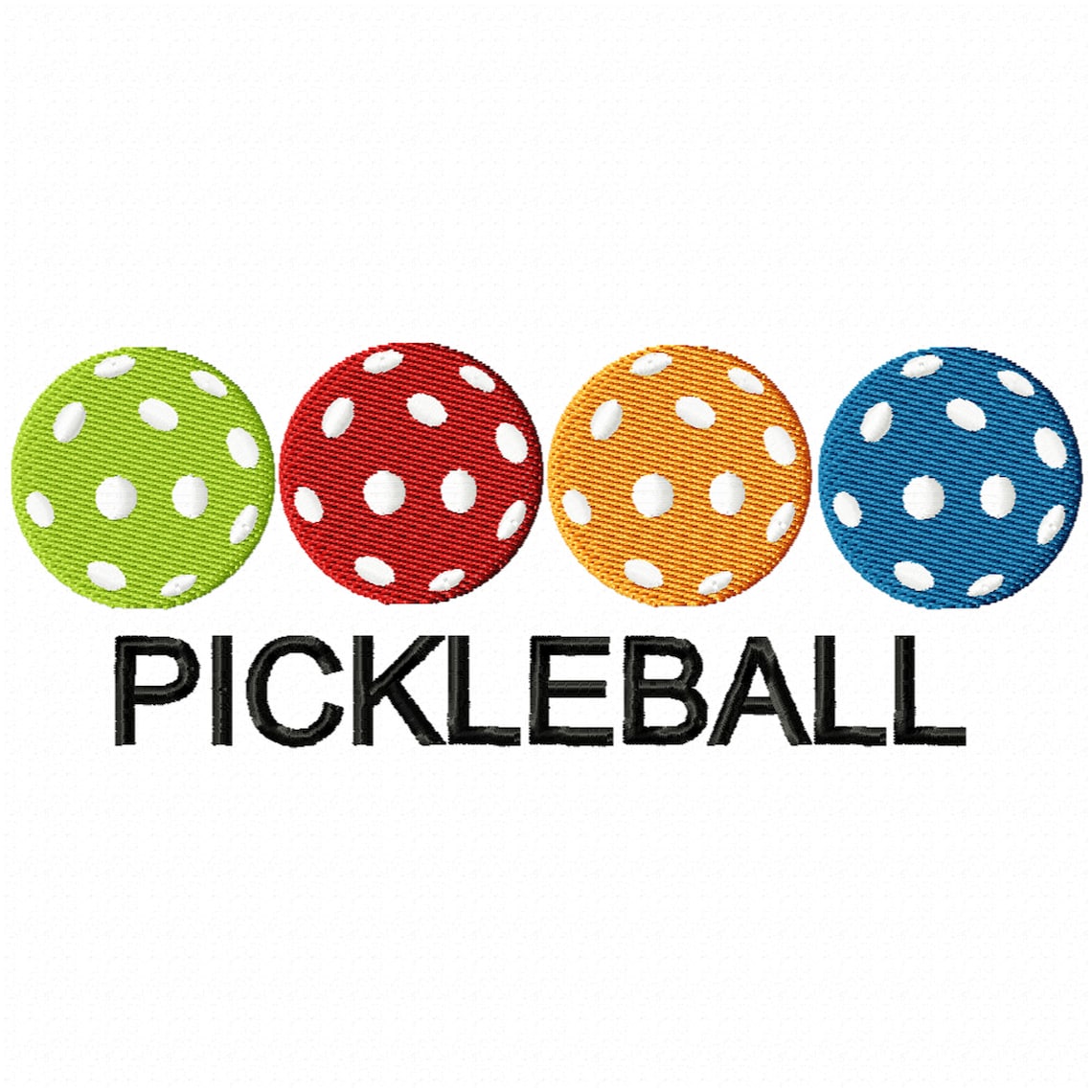 Pickleball I machine Embroidery Designs full Set - Etsy