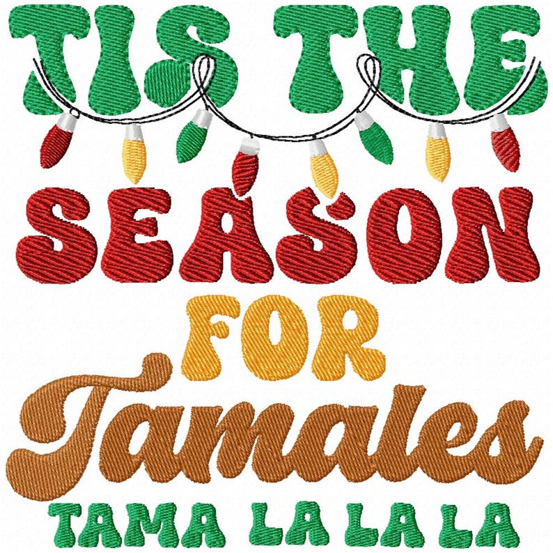 Tamale Christmas -- Machine Embroidery Designs (set of Four) Mexican ...