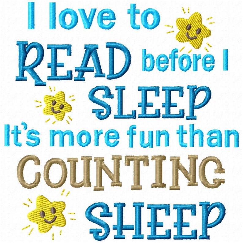 Counting Sheep Reading Pillow -- Machine Embroidery Designs (set of Two ...
