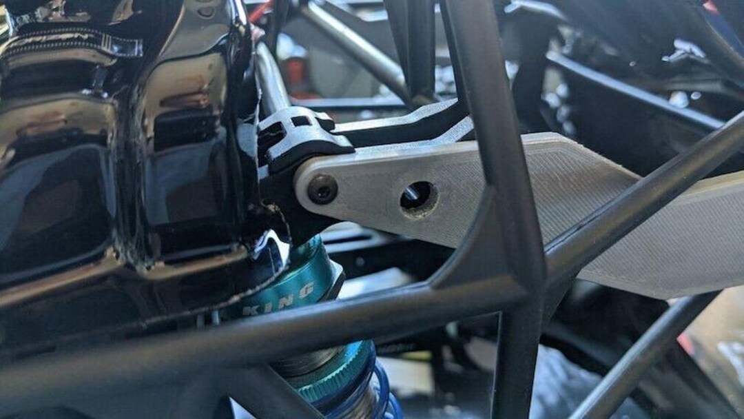 3D Printed Rear Chassis Brace Support Flex Fix Body Roll Cage for Losi ...