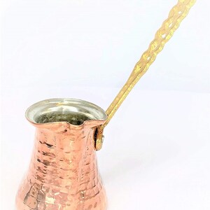 Turkish Coffee Pot Ibrik Cezve Turka Arabic Coffee Hand Made Copper Pot ...