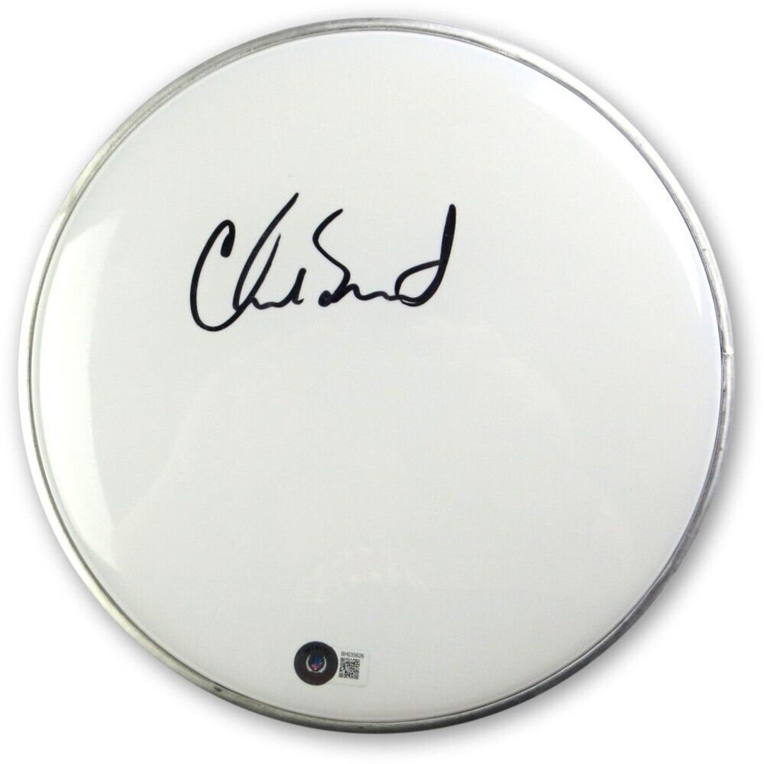Chad Smith Red Hot Chili Peppers Signed Autographed Drumhead Beckett ...