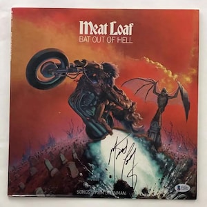 Meat Loaf Signed Autographed Bat Out of Hell Album Cover BECKETT - Etsy