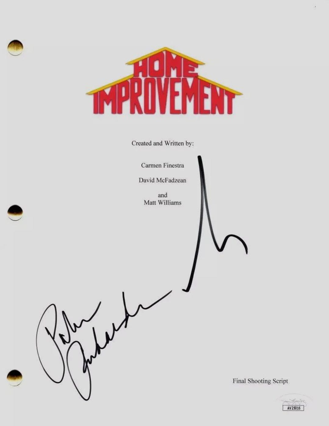 Tim Allen & Patricia Richardson Signed Autographed Home Improvement ...