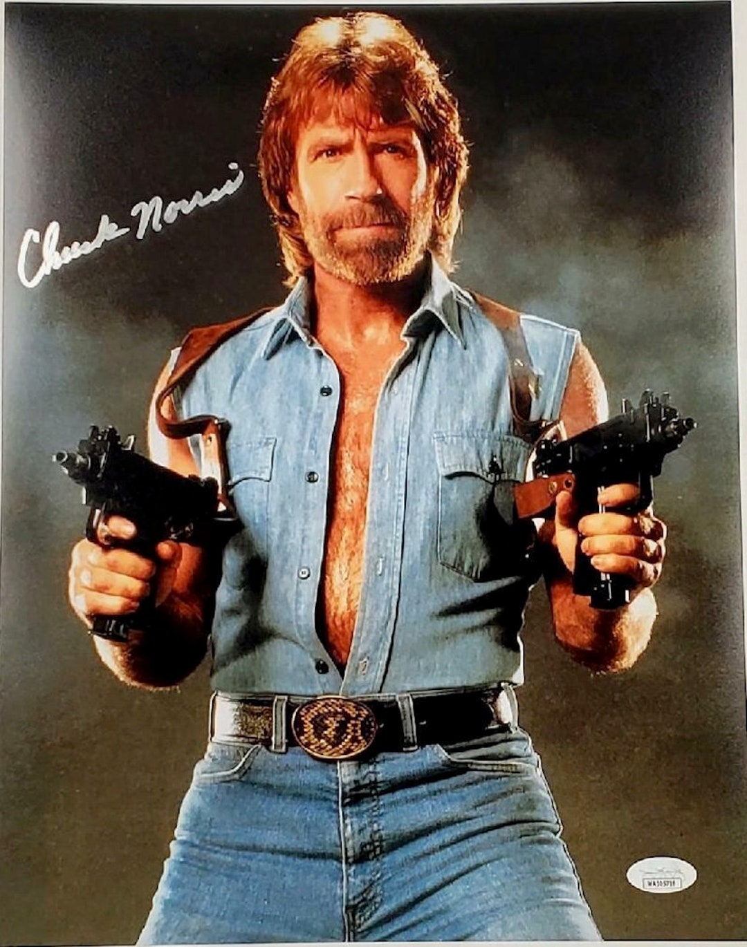 Chuck Norris Autographed Signed 11x14 Photo JSA COA - Etsy