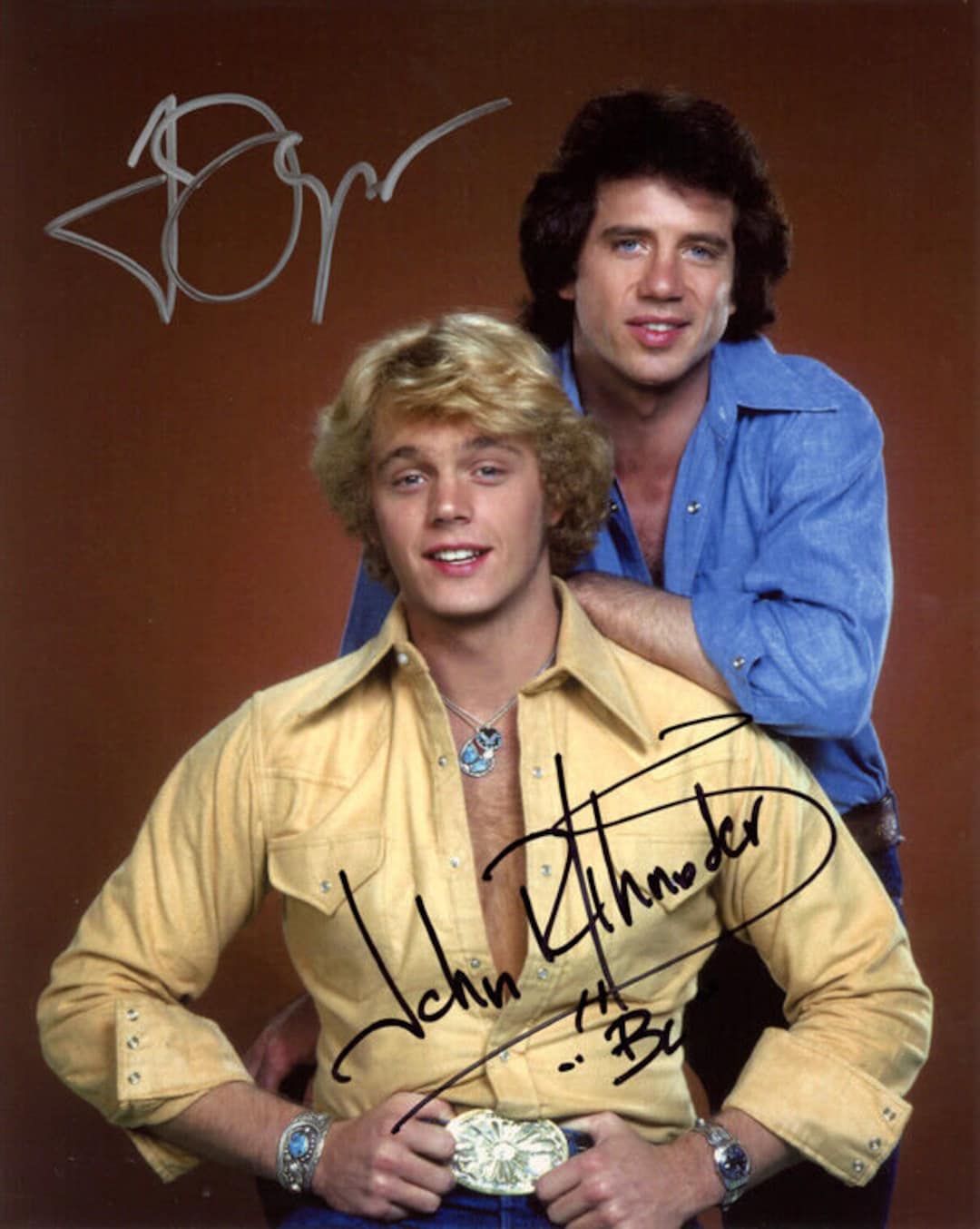 Bo Duke & Luke Duke (john Schneider and Tom Wopat) Autographed Signed ...