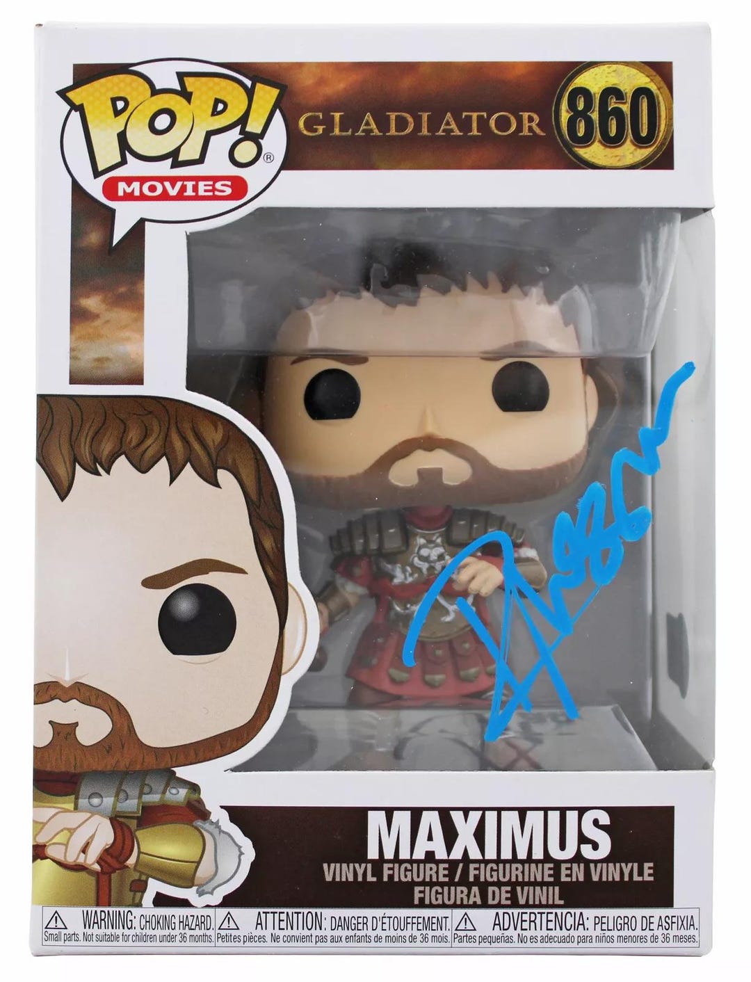 Russell Crowe Maximus Signed Autographed Gladiator Funko Pop Figure ...