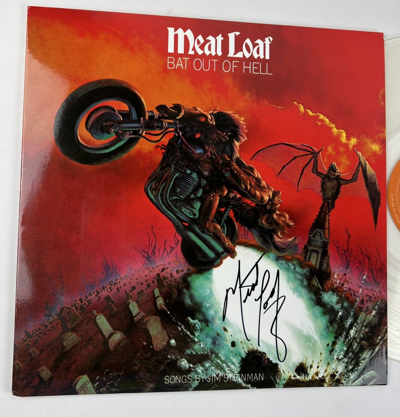 Meat Loaf Signed Autographed Bat Out of Hell LP Album Cover JSA COA - Etsy