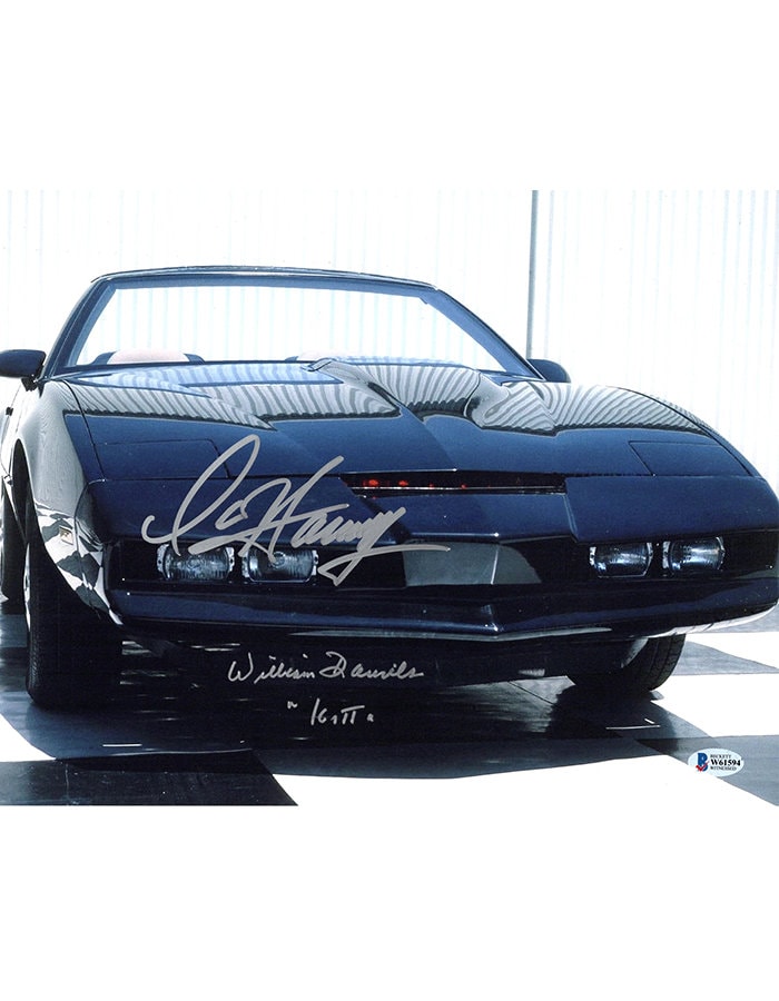 David Hasselhoff & William Daniels Autographed Signed 11x14 Knight ...