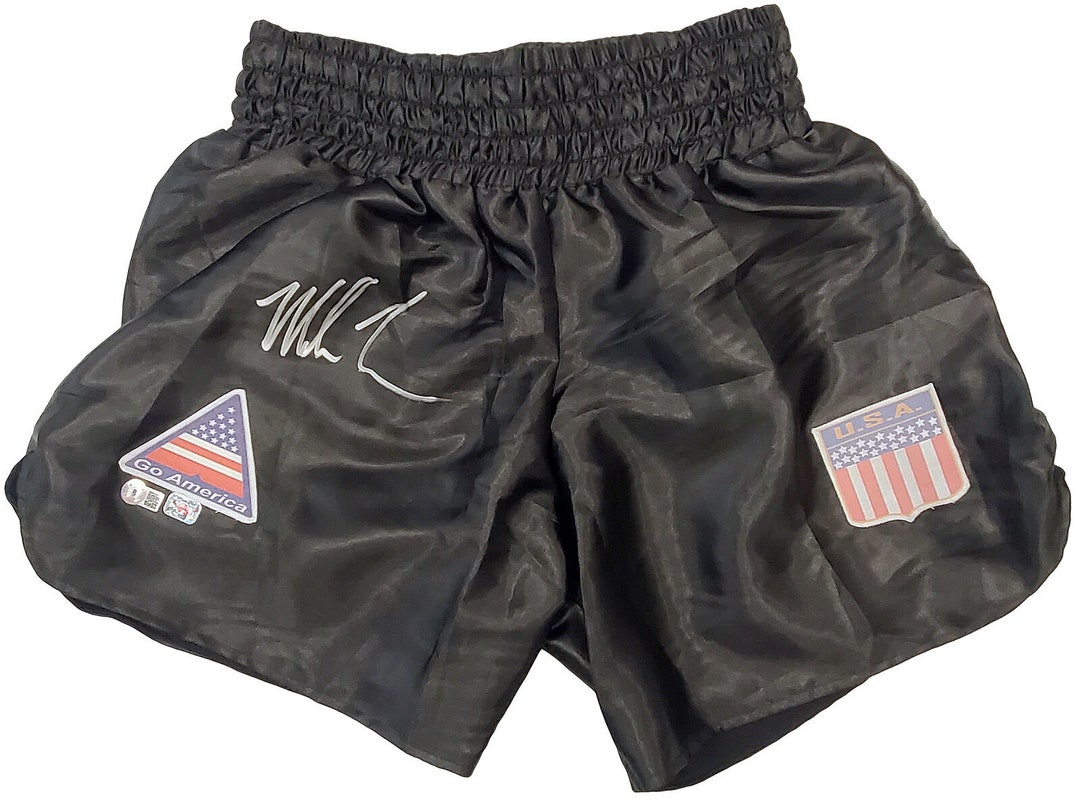 Mike Tyson Signed Autographed Boxing Trunks BECKETT COA - Etsy