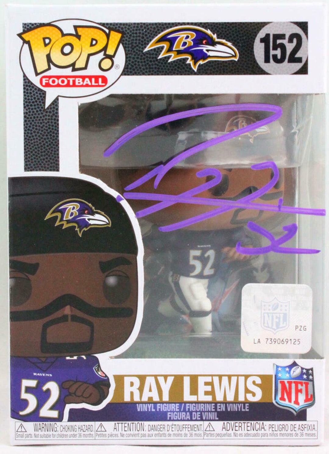 Ray Lewis Autographed Signed Baltimore Ravens Funko Pop BECKETT COA - Etsy
