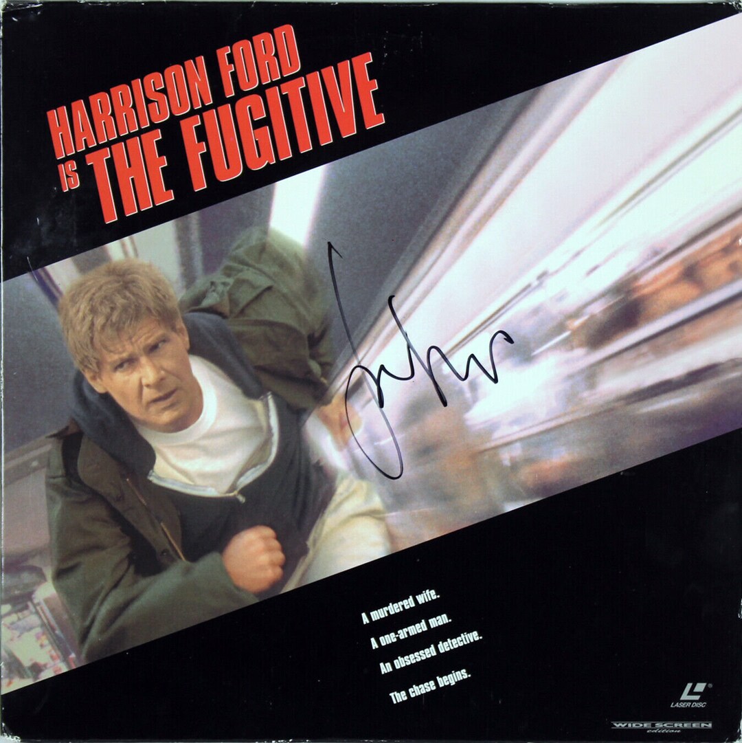 Harrison Ford Autographed Signed the Fugitive Laserdisc Cover BECKETT ...