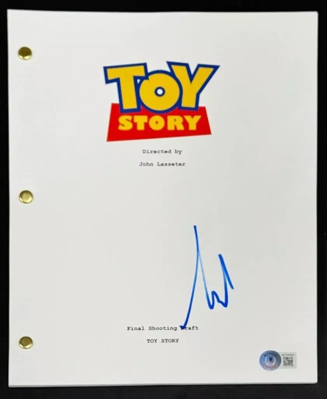 Tim Allen Autographed Signed Toy Story Movie Script Beckett COA - Etsy