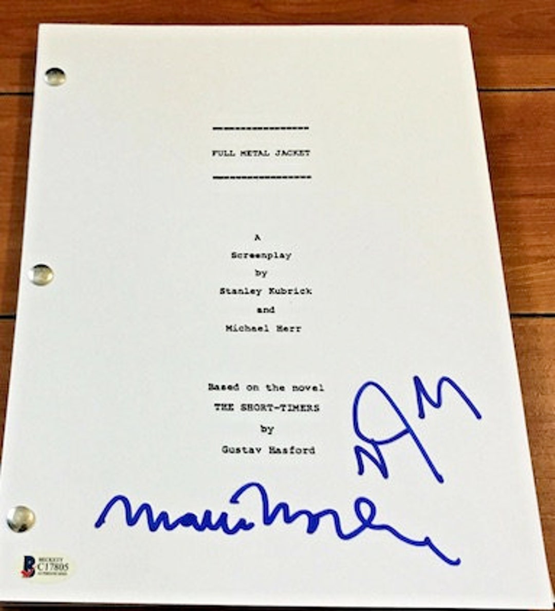 Matthew Modine & Vincent D'onofrio Autographed Signed Full Metal Jacket ...