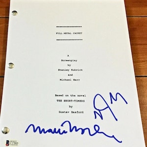 Matthew Modine & Vincent D'onofrio Autographed Signed Full Metal Jacket ...