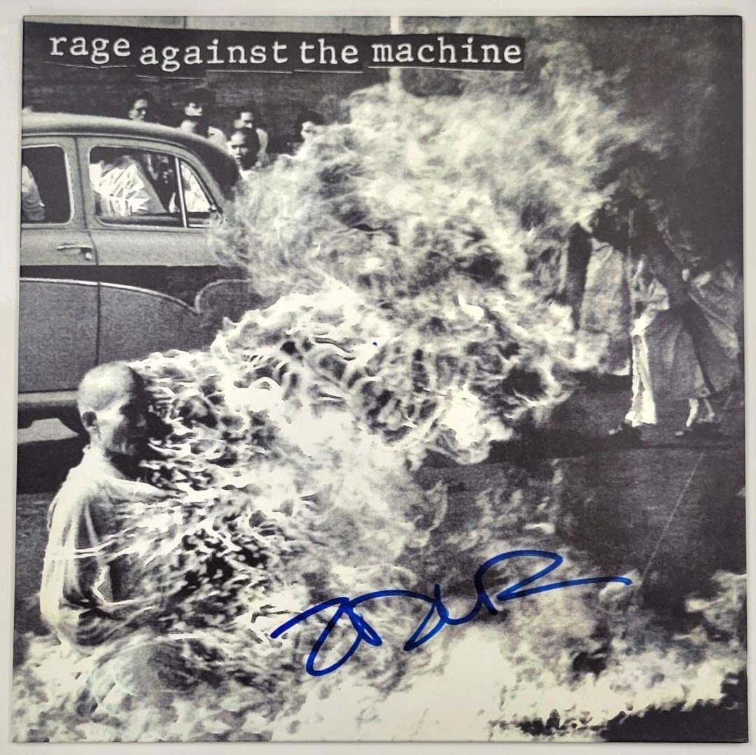 Zack De La Rocha Autographed Signed Rage Against the Machine Album ...