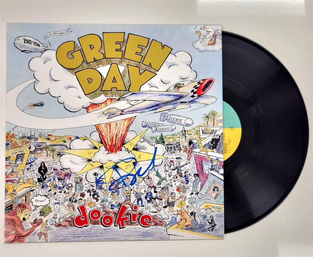 Billie Joe Armstrong Autographed Green Day Dookie Record Album Cover ...