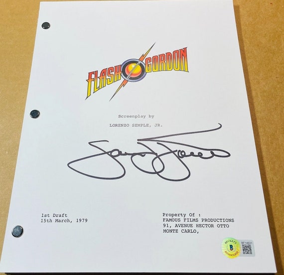 Sam Jones Autographed Signed Flash Gordon Script Beckett COA - Etsy