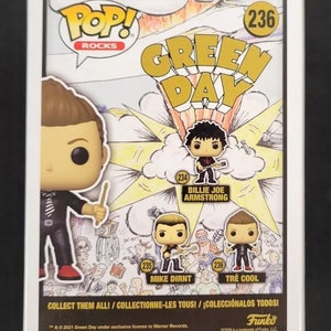 Billie Joe Armstrong & Tre Cool Autographed Signed Green Day Funko Pop ...