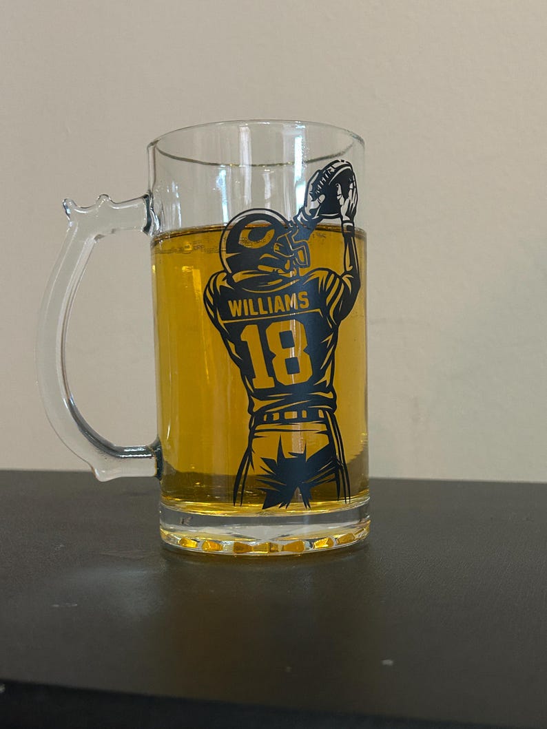 Chicago Football Player SVG: Custom Name & Number, Cricut Silhouette ...